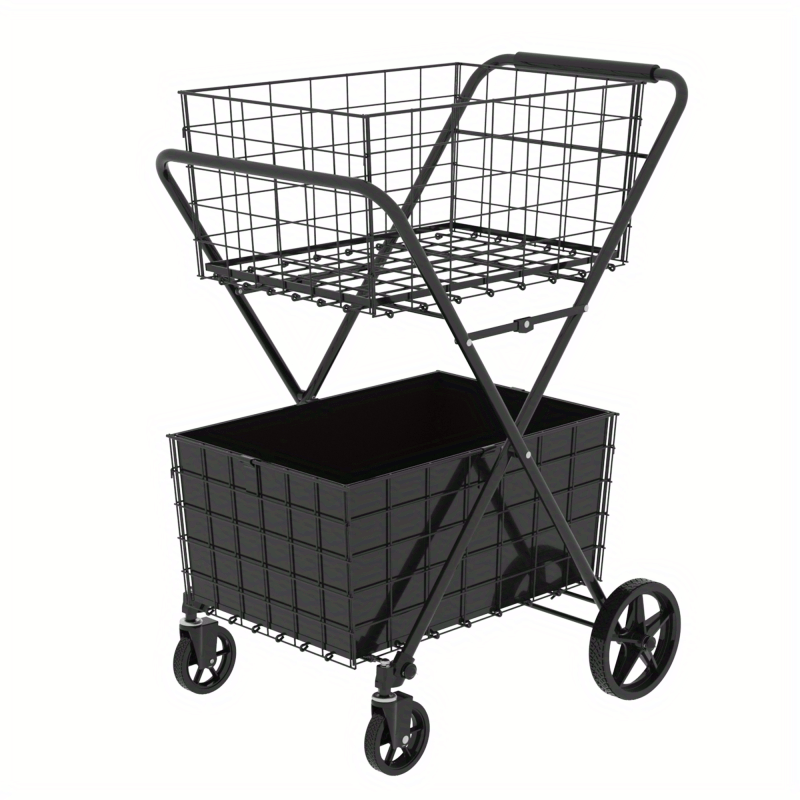 Heavy-Duty Extra Jumbo Foldable Shopping Cart – Happiness Surrounds Mall